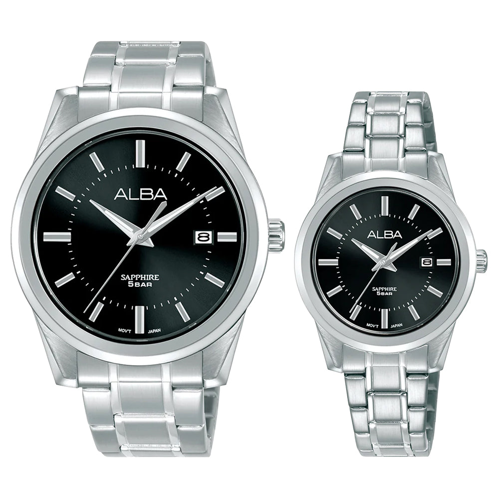 Alba Couple Watch AS9V27X1 & AH7EF3X1 – The Watch House
