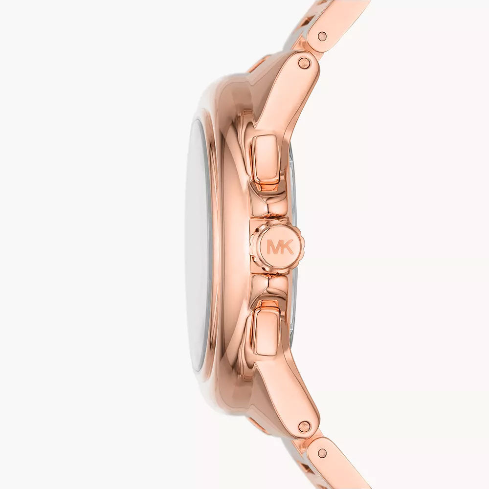 Michael Kors Camille Chronograph Rose Gold-Tone Stainless Steel Women ...