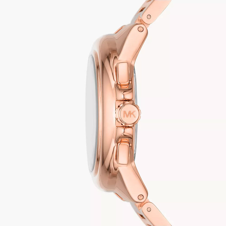 Michael Kors Camille Chronograph Rose Gold-Tone Stainless Steel Women ...