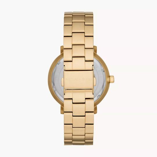 Michael Kors Blake Multifunction Gold-Tone Stainless Steel Men's Watch ...