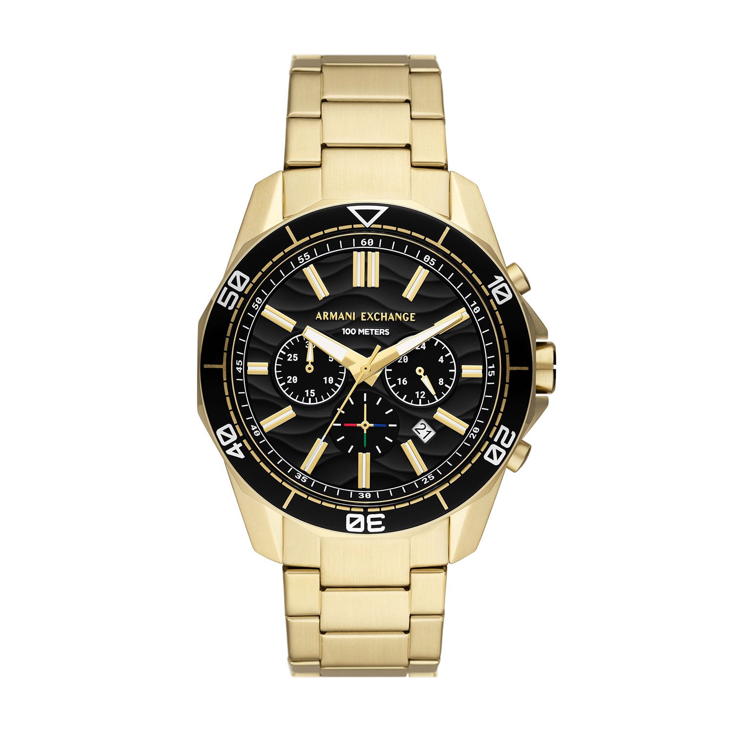 Armani Exchange Spencer Gold Stainless Steel Men's Watch – The Watch House