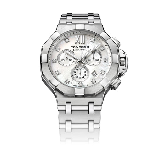 Shop Concord Mens Watch Silver Tone Case Quartz - The Watch House UAE