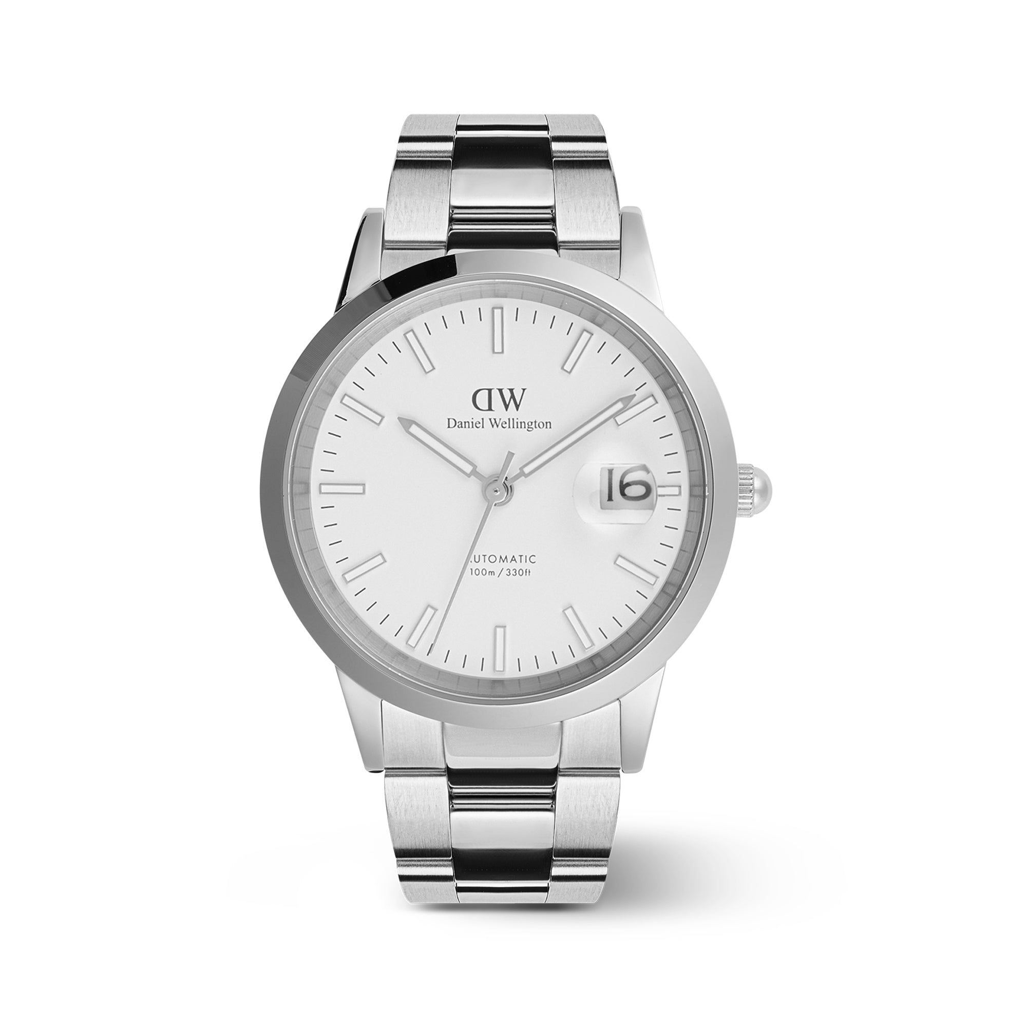 Daniel Wellington Men's White Dial Silver Tone Case Automatic Watch ...
