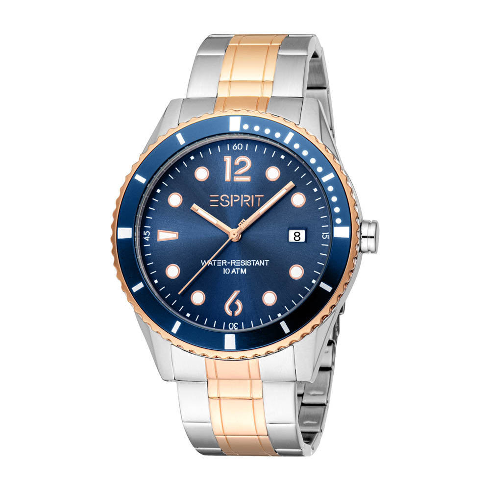 Esprit Men's 45Mm Waylon Fashion Dark Blue Dial Watch – The Watch House