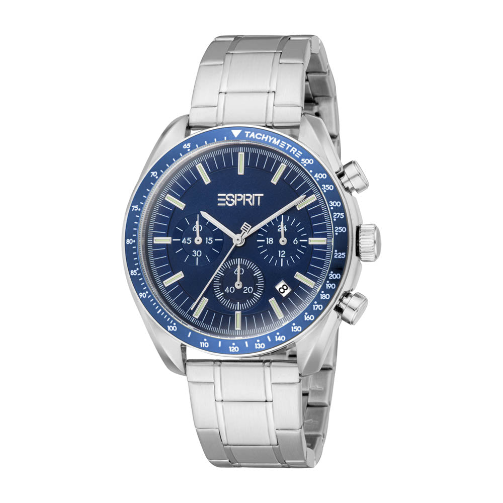 Esprit Men's 42Mm Porter Fashion Dark Blue Dial Watch – The Watch House