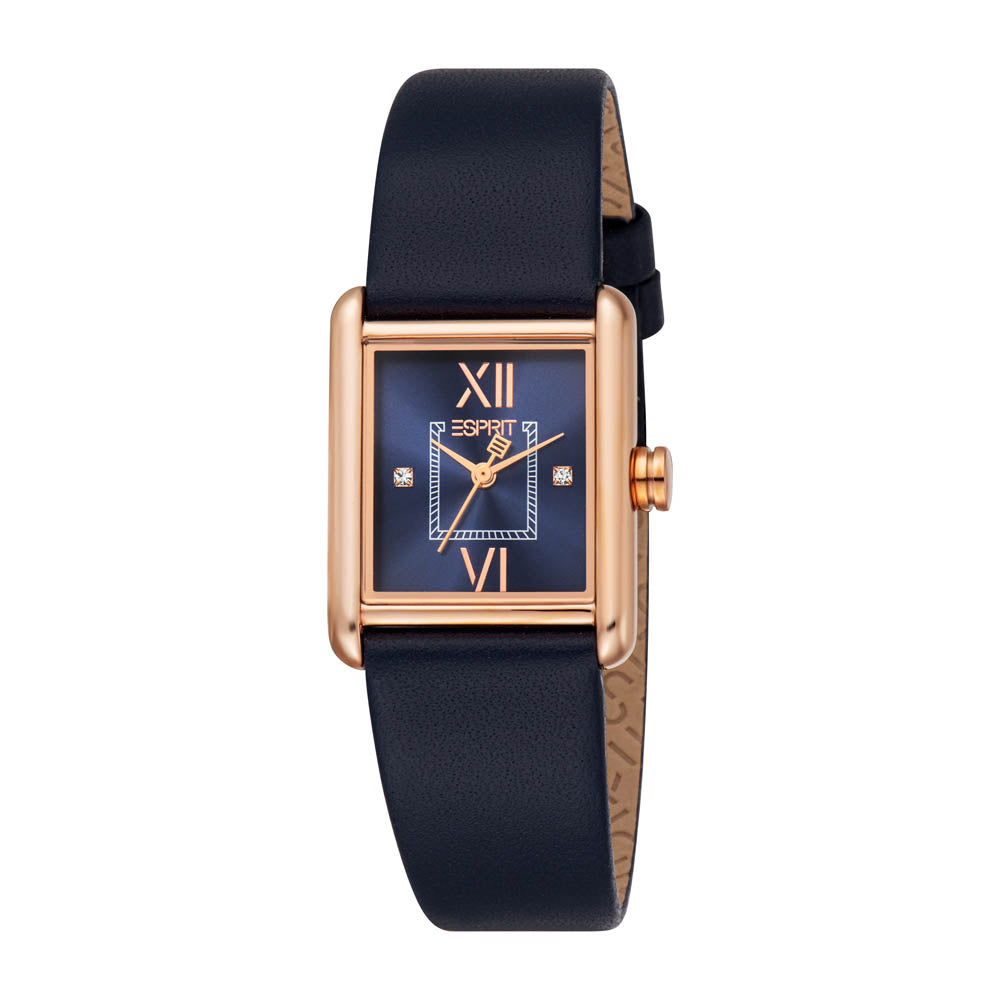 Esprit Women's 24 X 24Mm Avery Fashion Dark Blue Dial Watch – The Watch ...