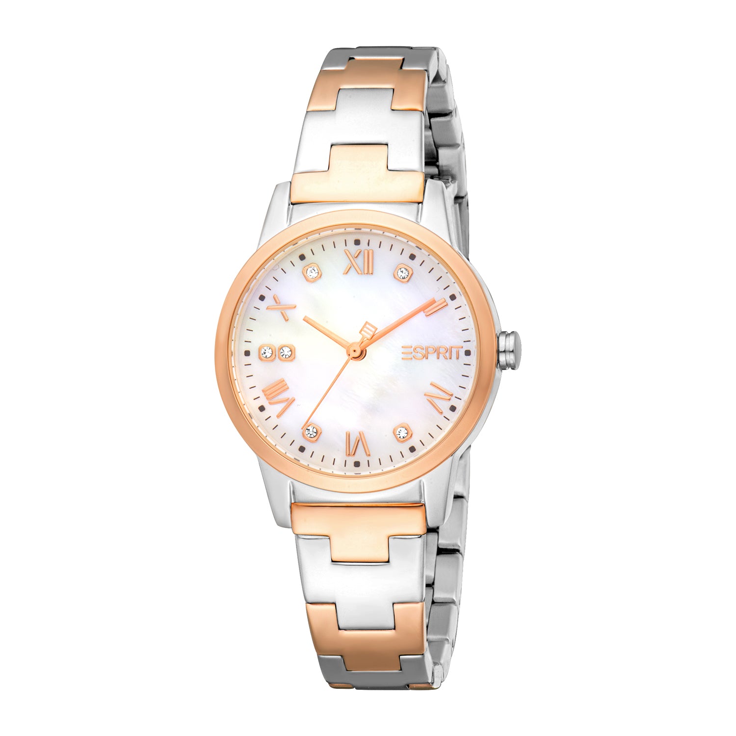 Esprit Women's 30mm Fashion Two Tone Silver & Rose Gold Color Dial Wat ...