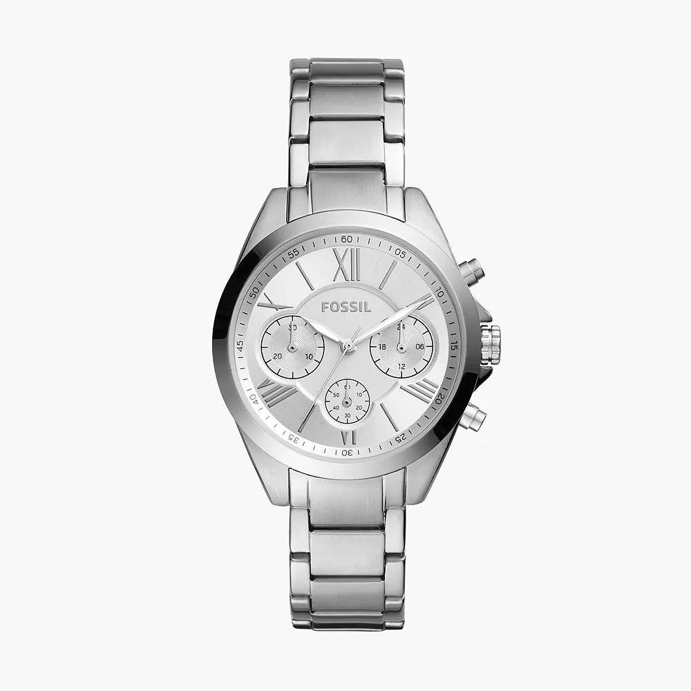 Fossil Modern Courier Midsize Chronograph Stainless Steel Watch – The ...