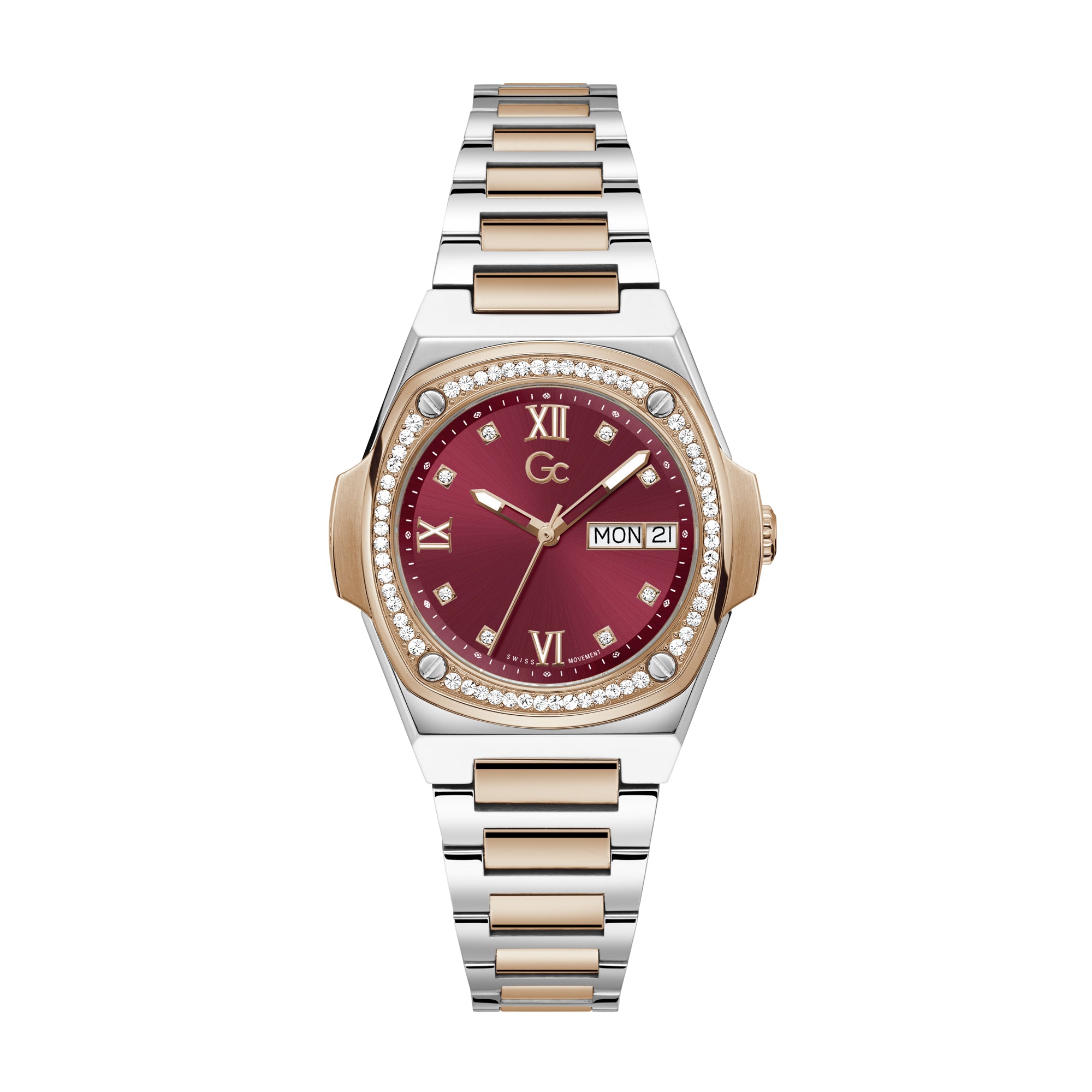 GC Women's Watch Silver & Rose Gold Tone Case Quartz – The Watch House