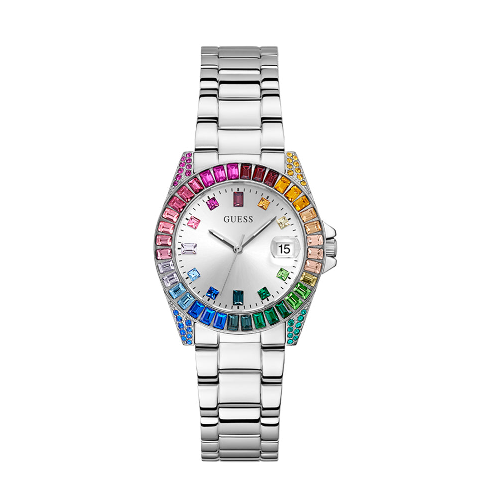 Guess Women's Watch Silver Tone Case Silver Dial Quartz – The Watch House
