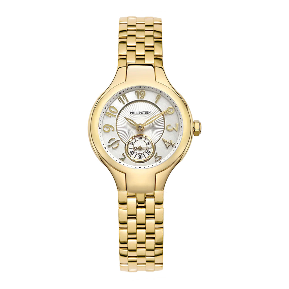 Philip Stein Women's Classic Round Mini Gold-Plated Quartz Watch – The ...