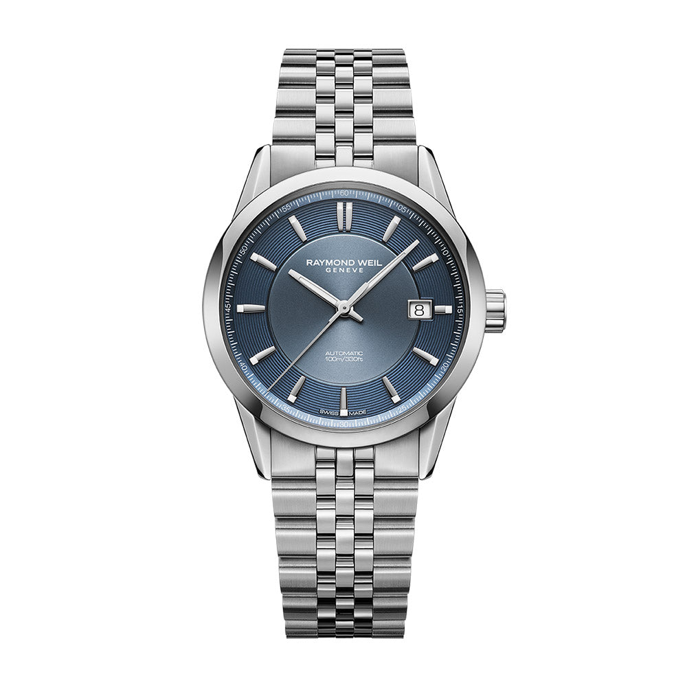 Raymond Weil Freelancer Stainless Steel Case Sunrayed Blue Dial Automa ...