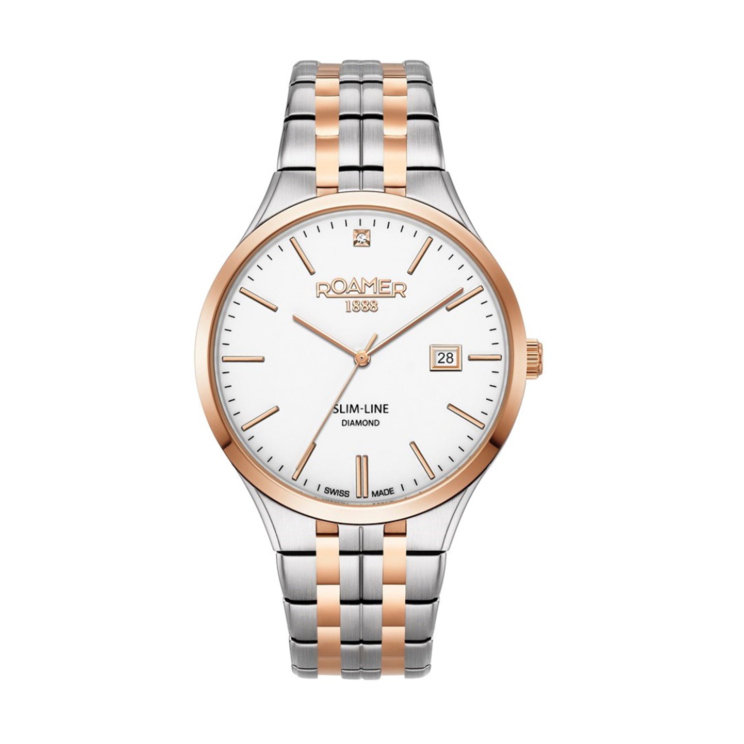 Shop ROAMER SLIM-LINE DIAMOND GENTS QUARTZ WATCH - The Watch House UAE