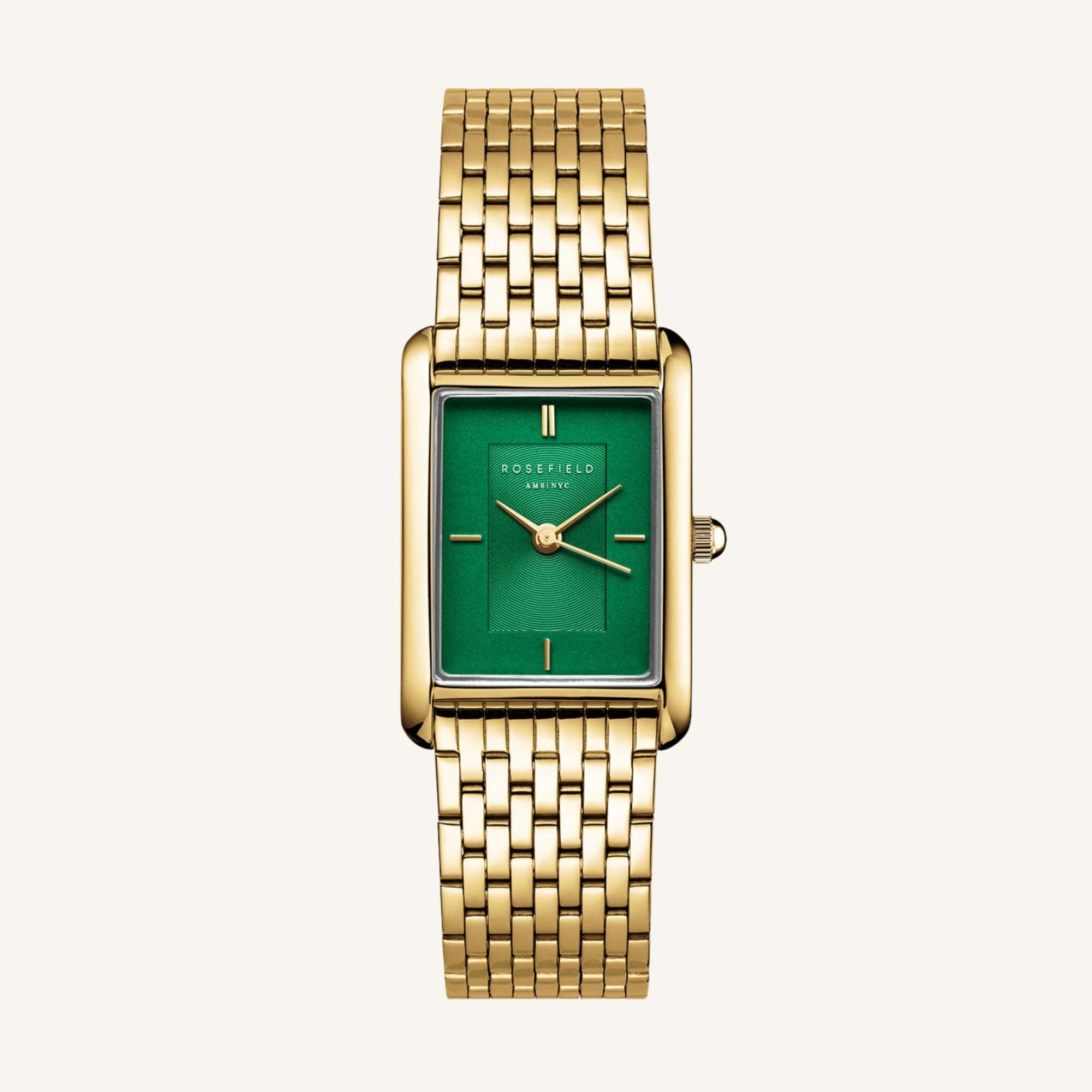 Rosefield Heirloom Emerald Dial Steel Gold Women's Watch – The Watch House