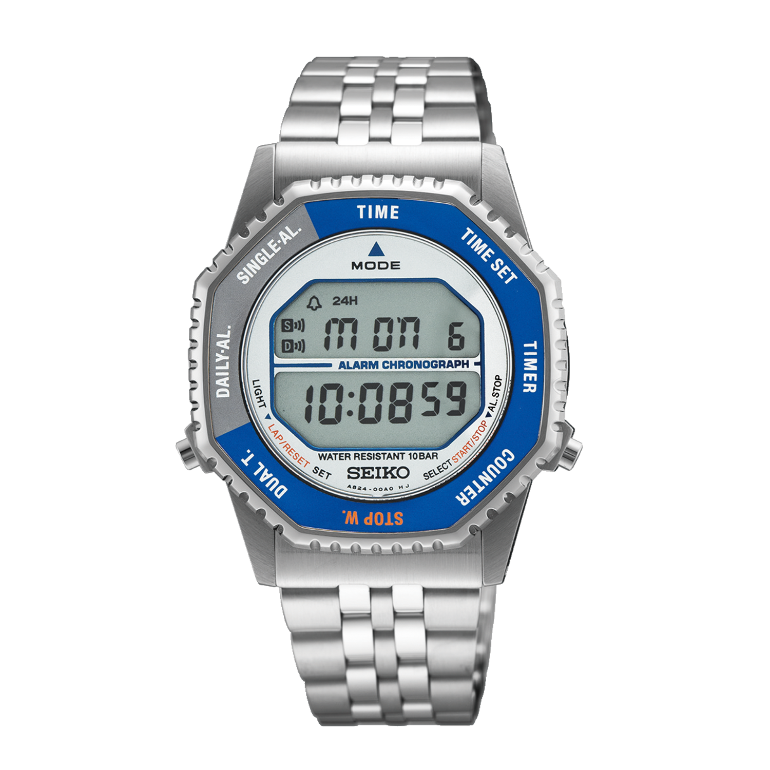 Seiko Rotocall Men's Quartz Blue Bezel Watch – The Watch House