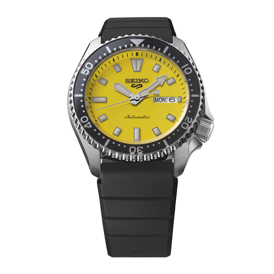 Shop Seiko 5 Sports SKX Series in Ki-iro Yellow - The Watch House UAE