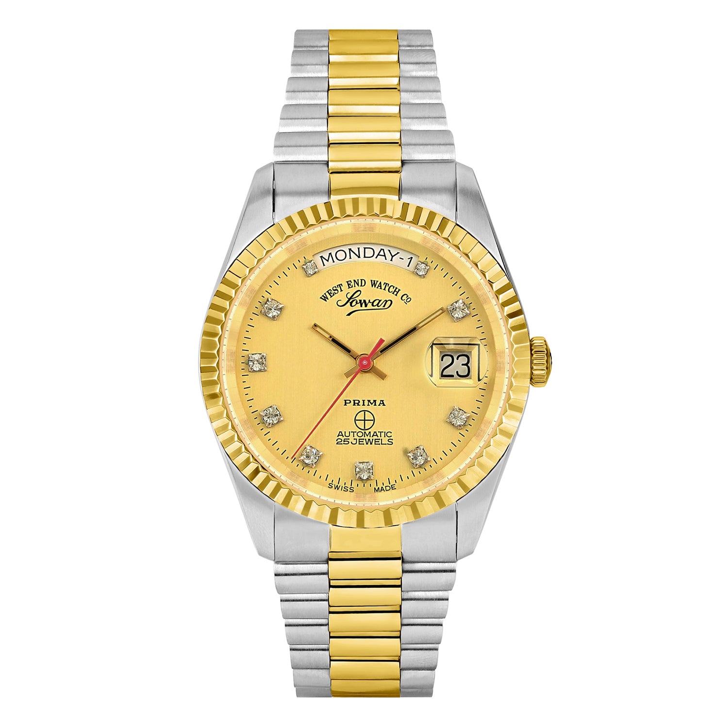 West End Women's Silver Tone Case Champagne Dial Automatic Watch – The ...