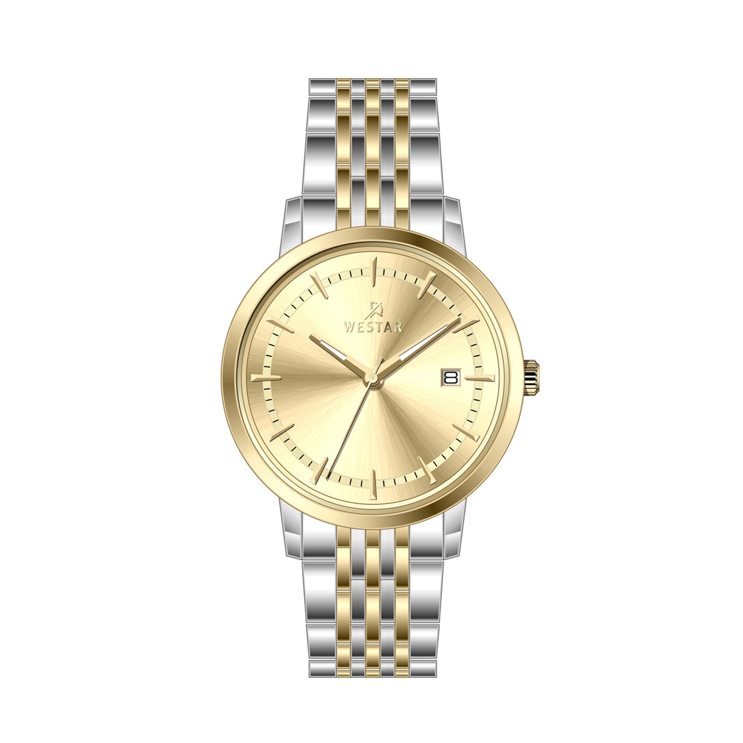 Westar Profile Ladies 30 mm Light Champagne Dial Quartz Watch - 40254C ...
