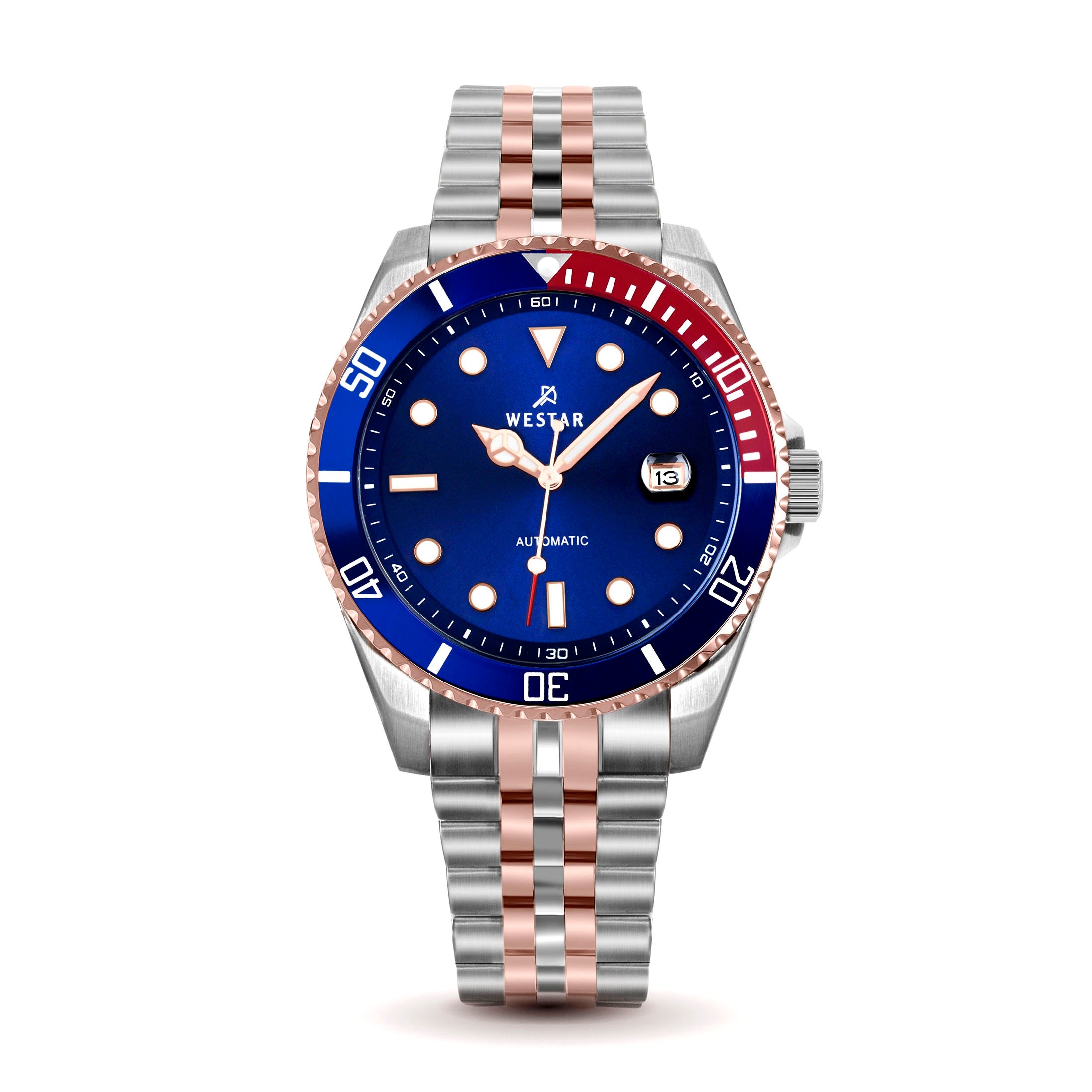 Shop Westar Automatic Men's Blue Dial 42 mm Watch - The Watch House UAE