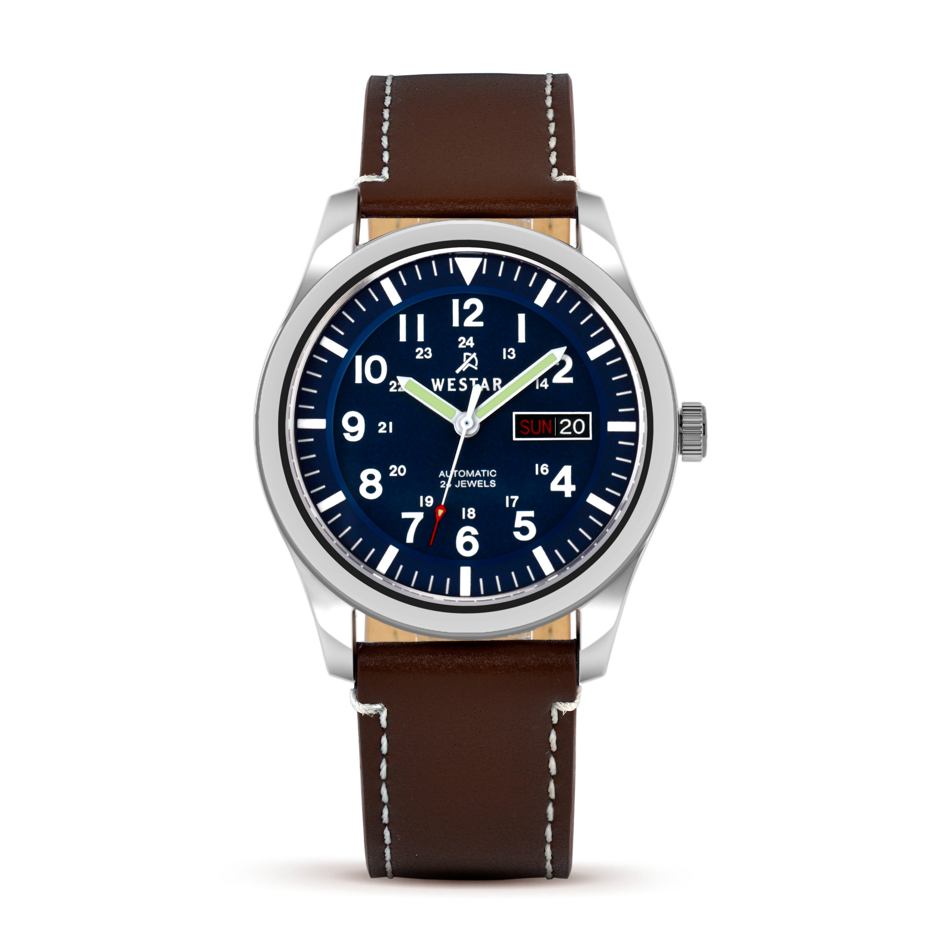 Shop Westar Automatic Men's Blue Dial 42 mm Watch - The Watch House UAE