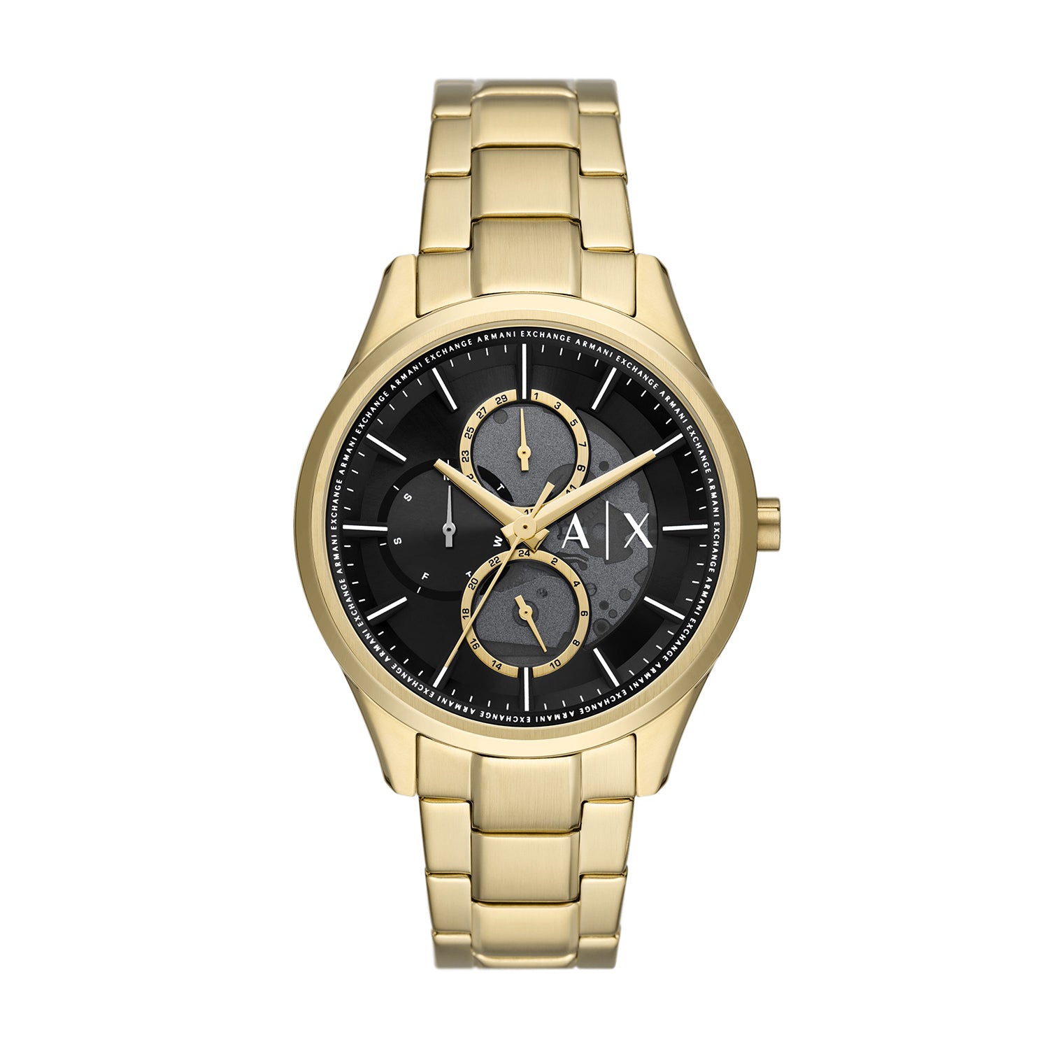 Armani Exchange Multifunction Gold-Tone Stainless Steel Watch – The ...