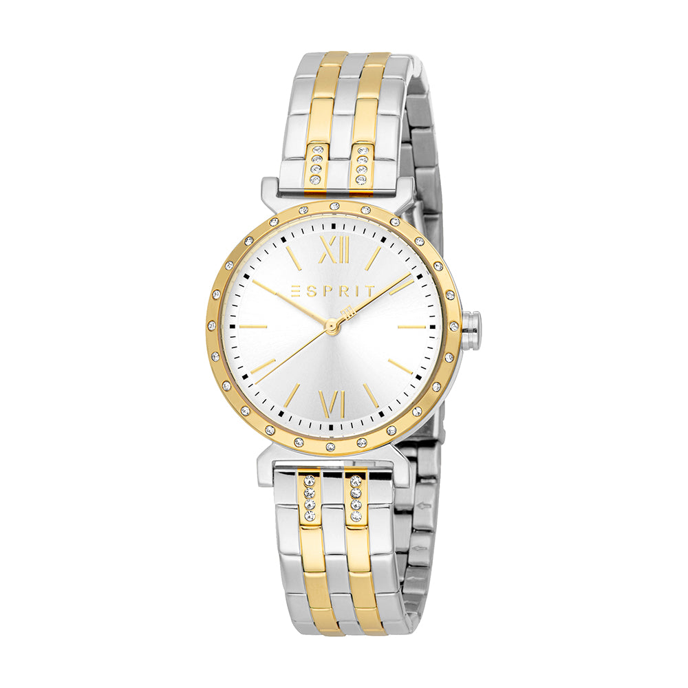 Esprit Women's Fashion Quartz Two Tone Silver And Gold Watch – The ...