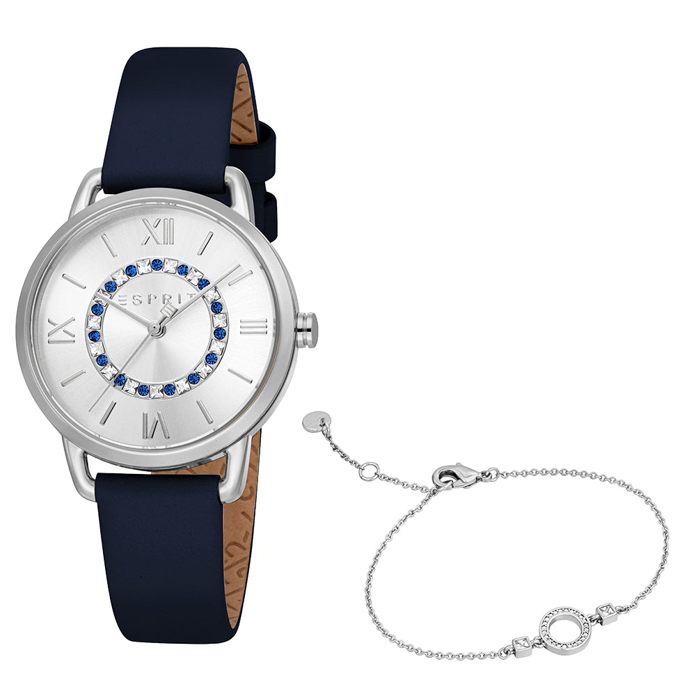 Esprit Women's Fashion Quartz Dark Blue Watch With Bracelet – The Watch ...