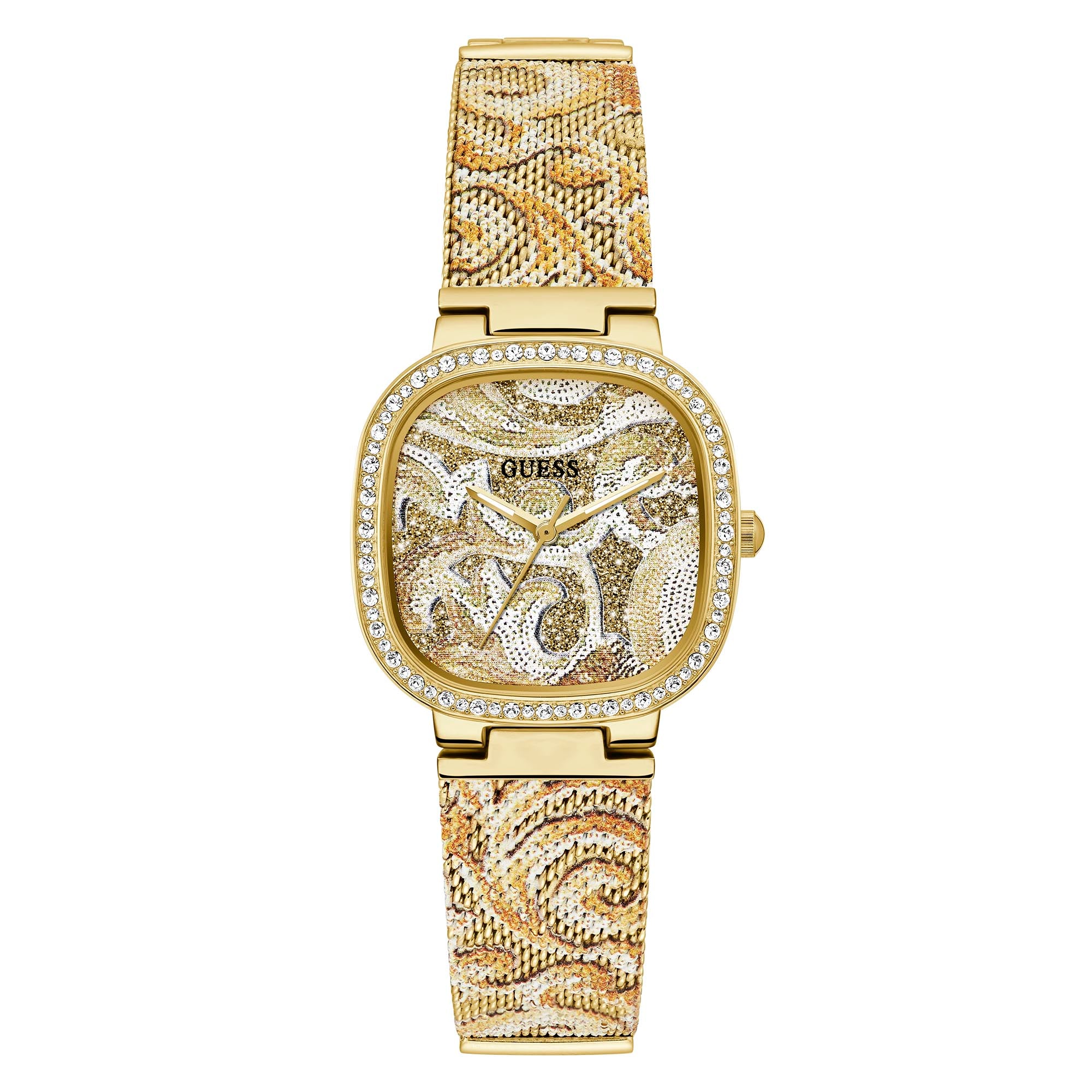 Shop Guess Women's Watch Yellow Gold Tone Case Quartz - The Watch House UAE