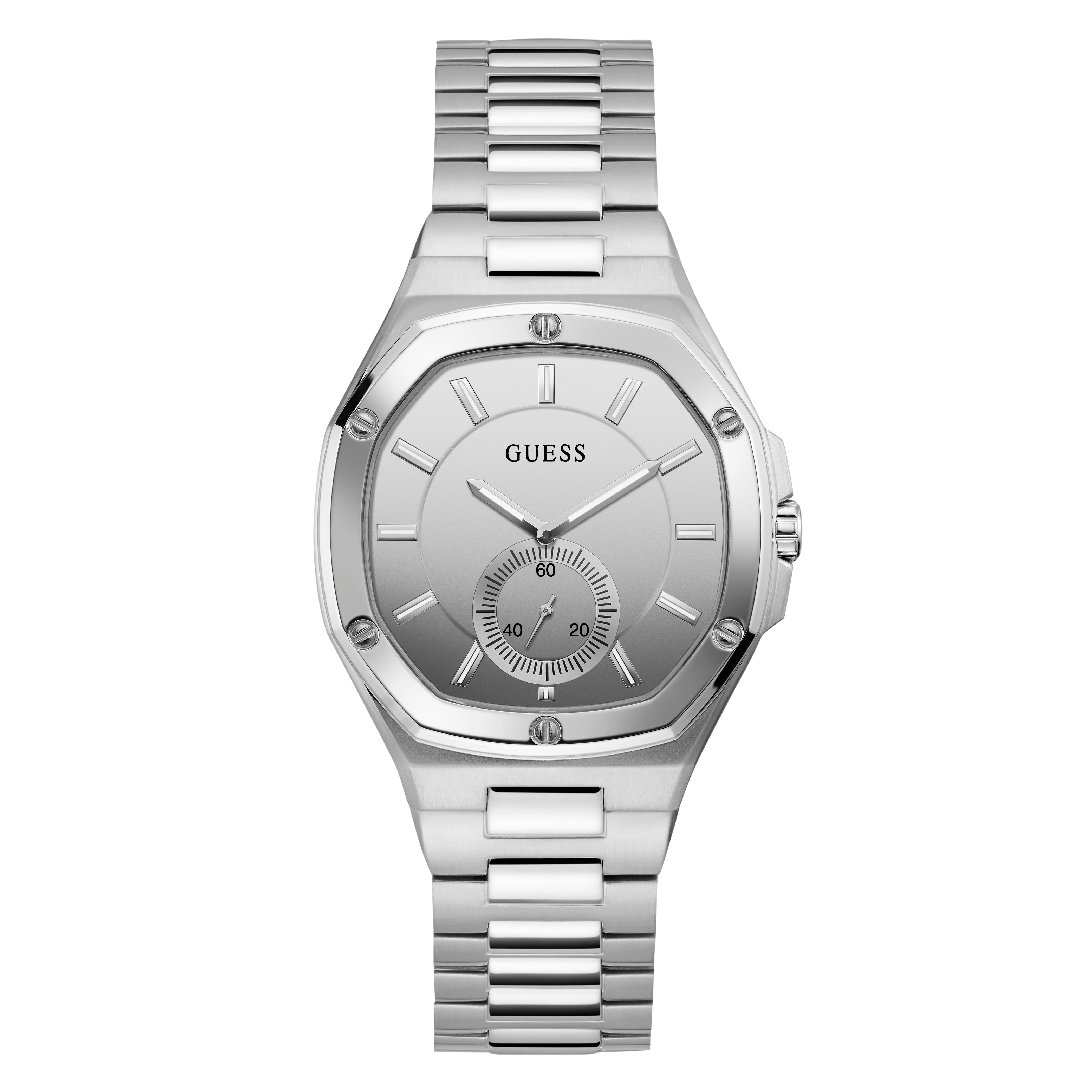 Shop Guess Women's Watch Silver Tone Case Quartz - The Watch House UAE