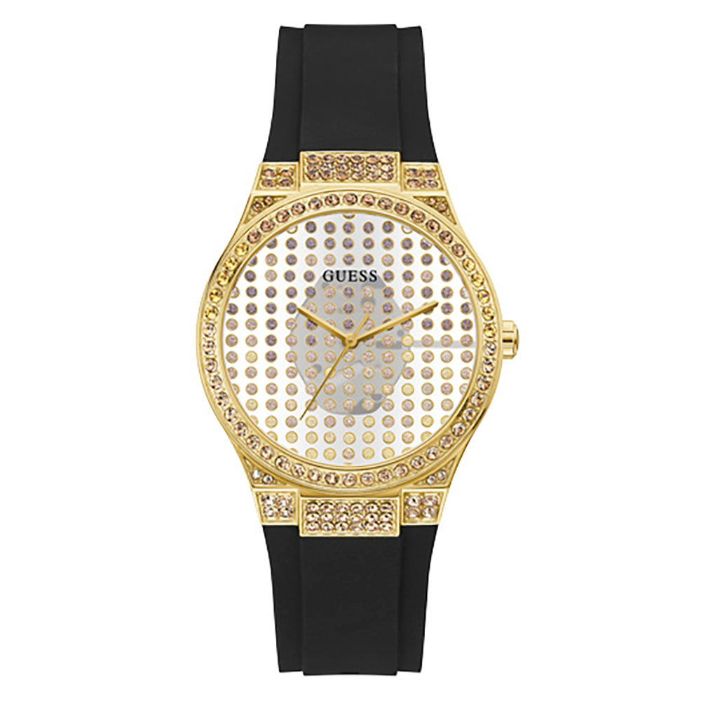 Shop Guess Women's Watch Gold Tone Case Quartz - The Watch House UAE