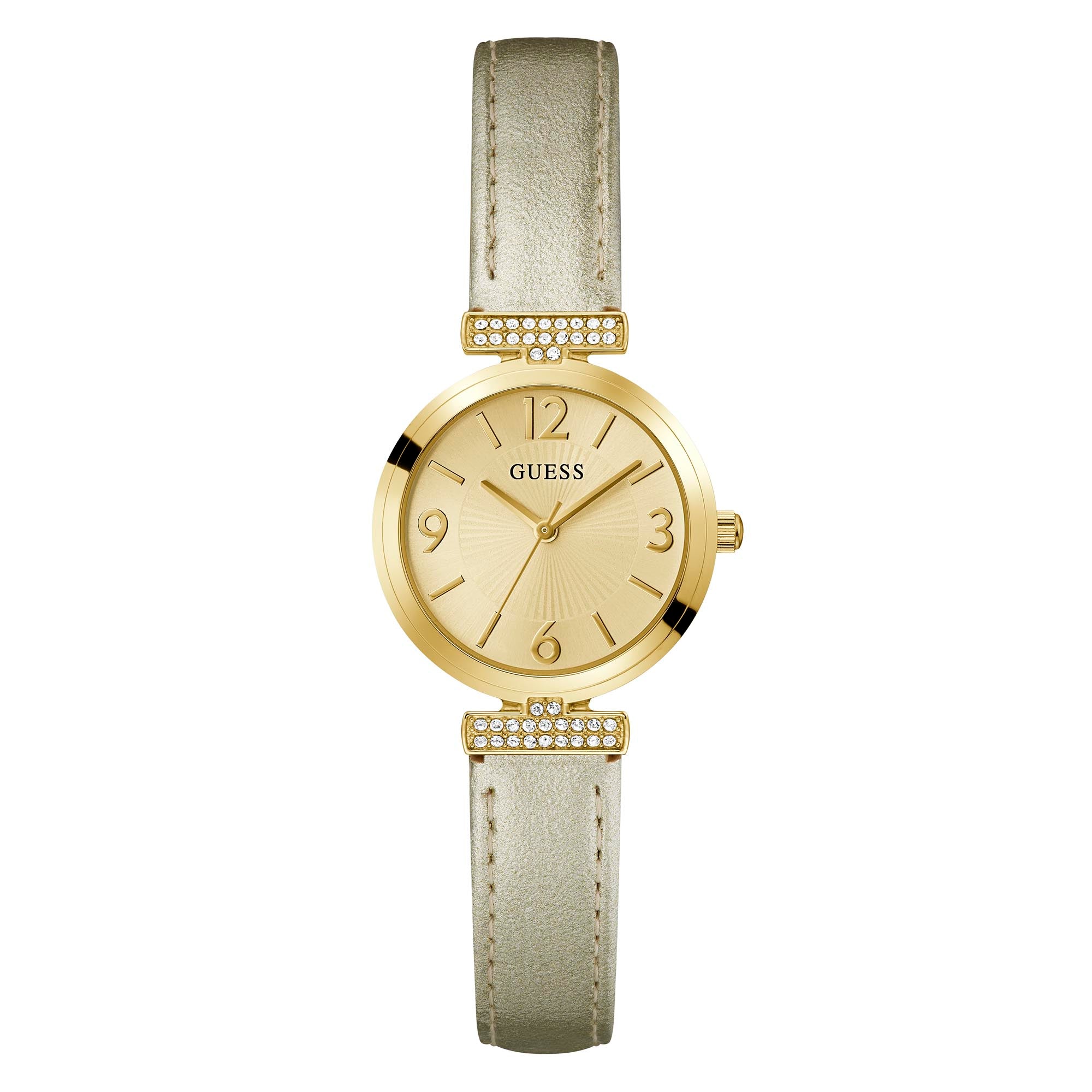 Shop Guess Women's Watch Gold Tone Case Quartz - The Watch House UAE