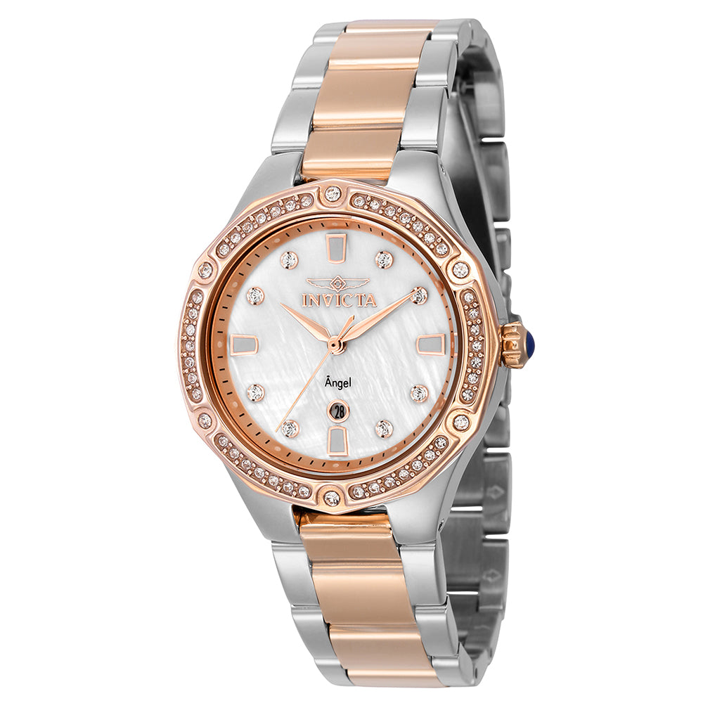 INVICTA Angel Lady 35mm Stainless Steel Silver White dial PC22A Quartz ...