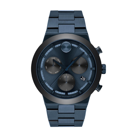 Movado Men's Watch Blue Tone Case Quartz – The Watch House
