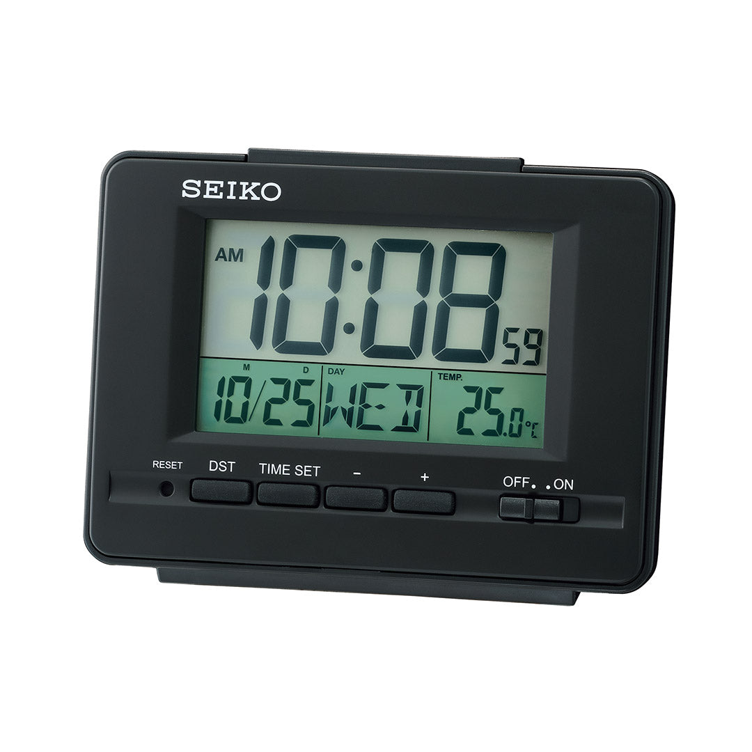 Seiko Plastic Desk Clock With Thermometer – The Watch House