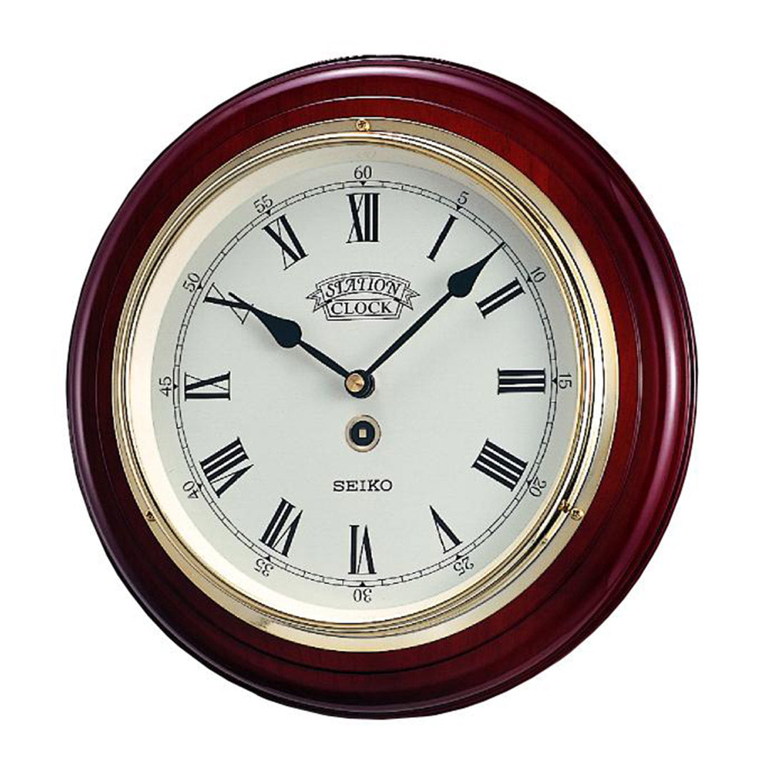 Shop Seiko Wooden Wall Clock - The Watch House UAE