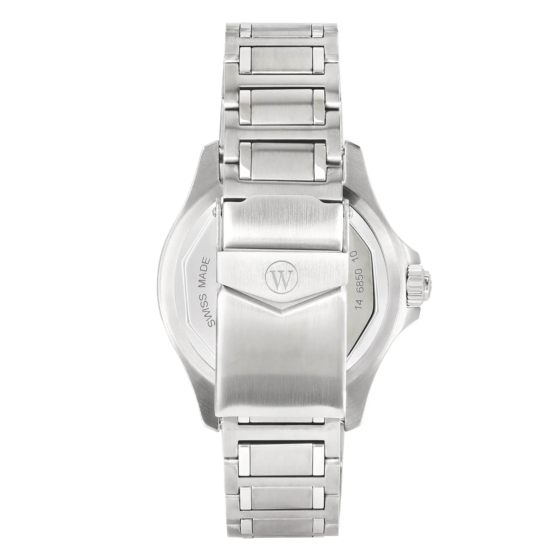 West End Men's Silver Tone Case Black Dial Automatic Watch – The Watch ...