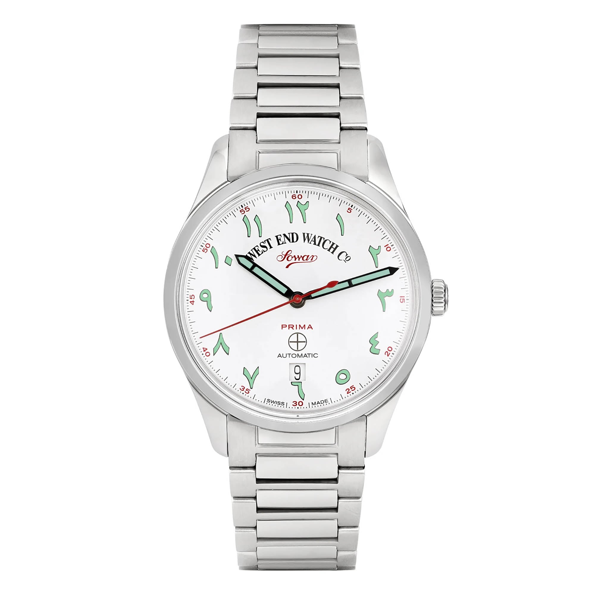 West End Men's Silver Tone Case White Dial Automatic Watch – The Watch ...
